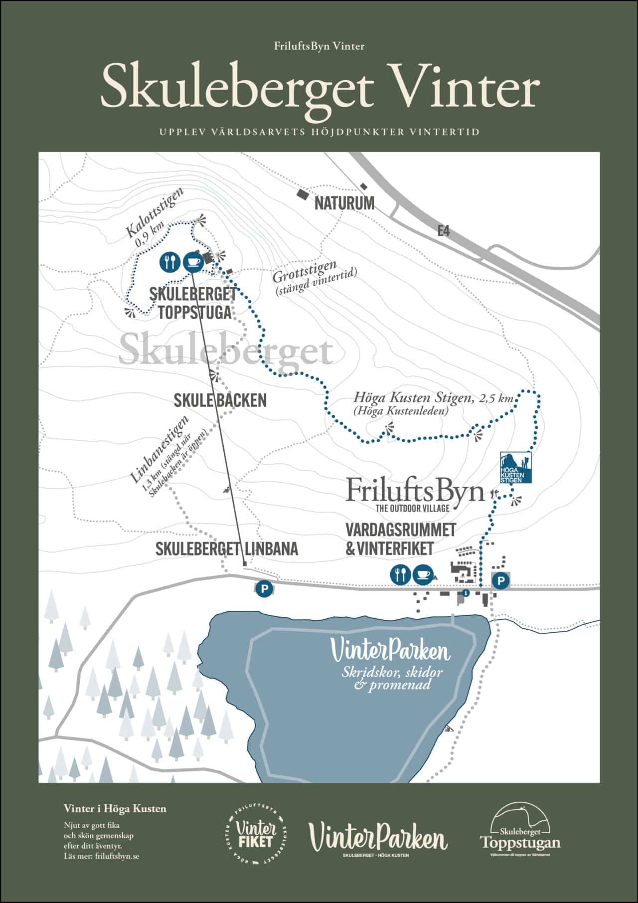Kartor Höga Kusten - Friluftsbyn